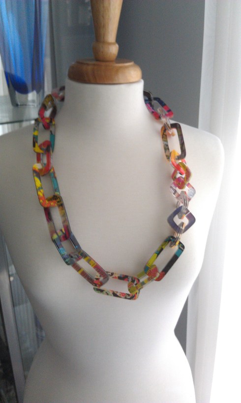 Behind the Scenes: The Making of a Layered Acrylic Chain Link Necklace ...